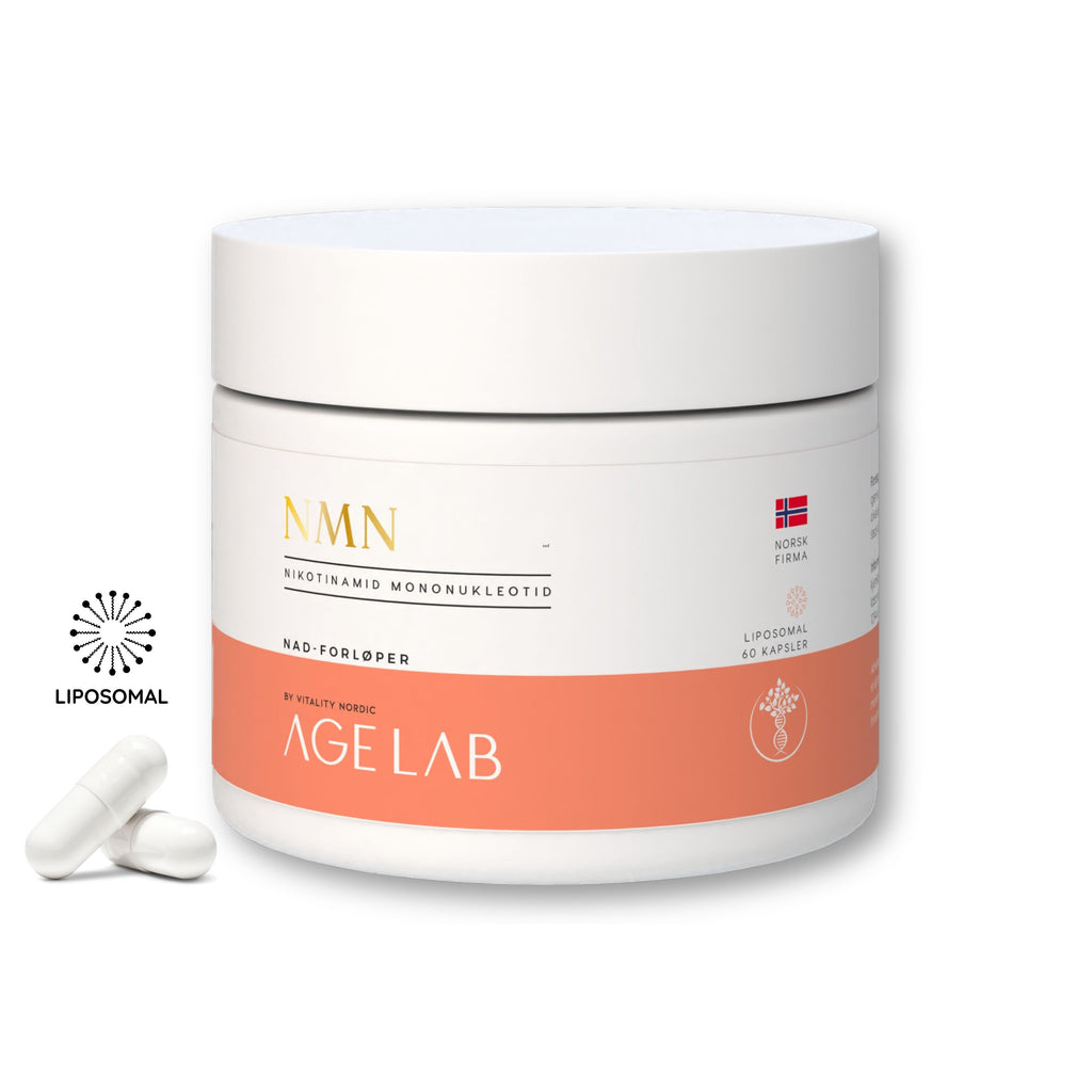 NMN (liposomal) kapsler +99% i Norge | AgeLab.no